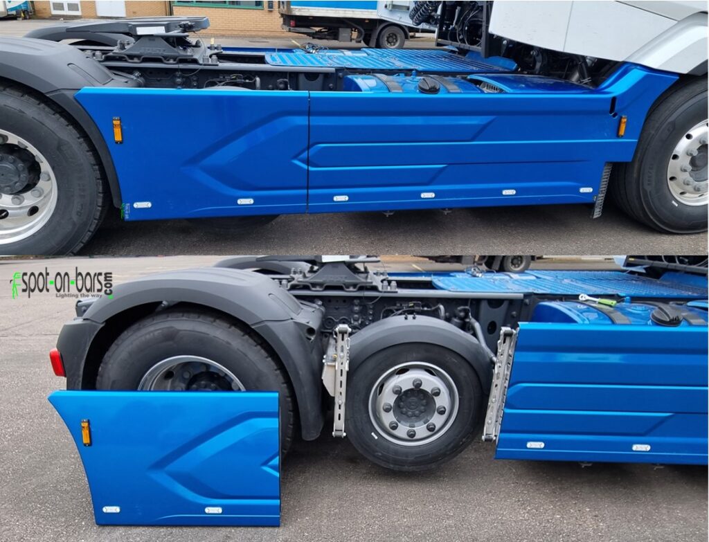 Side skirts for New Generation DAF FTP - Split - Spot On Truck Bars
