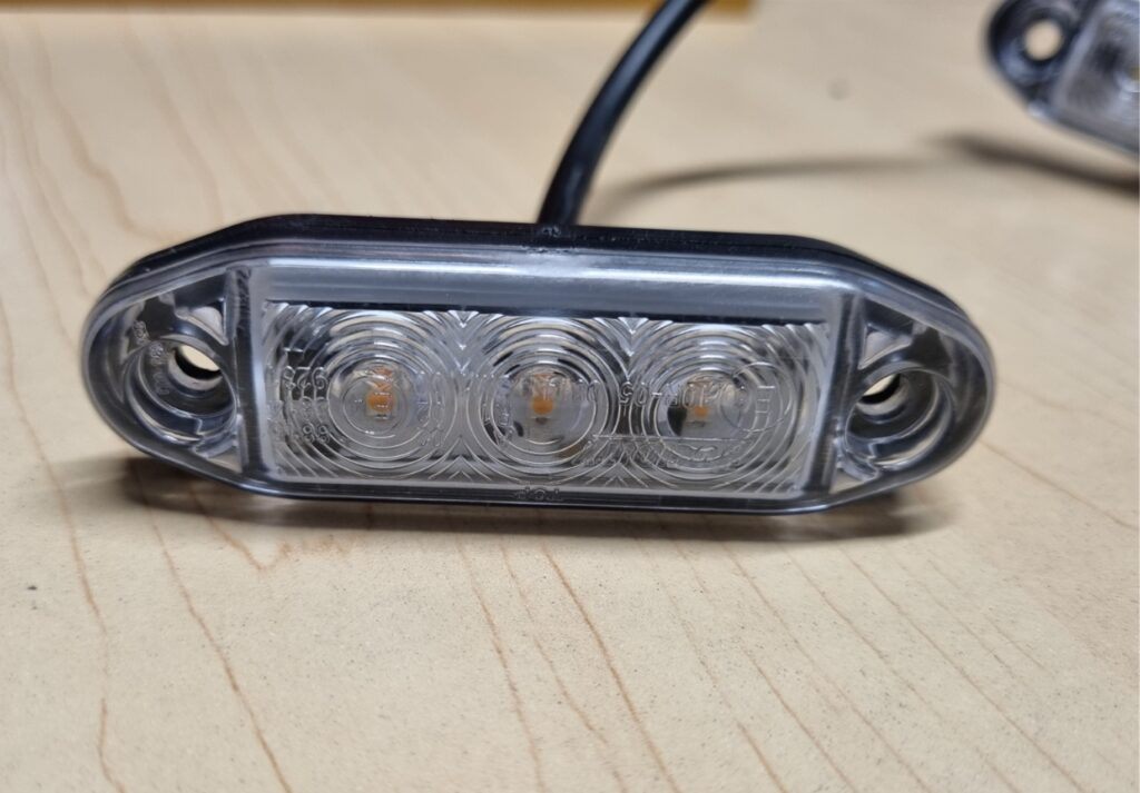 Lucidity Flush mount LED marker light - AMBER - Spot On Truck Bars