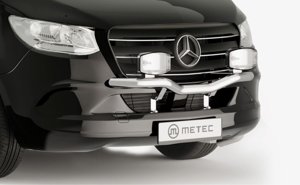 H bar front lamp holder for Mercedes Sprinter 2018 on - Spot On Truck Bars